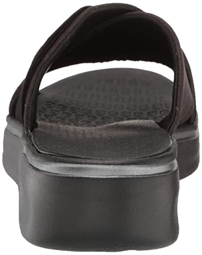 BZees womens Take Bow Slide Sandal, Black, 8 US