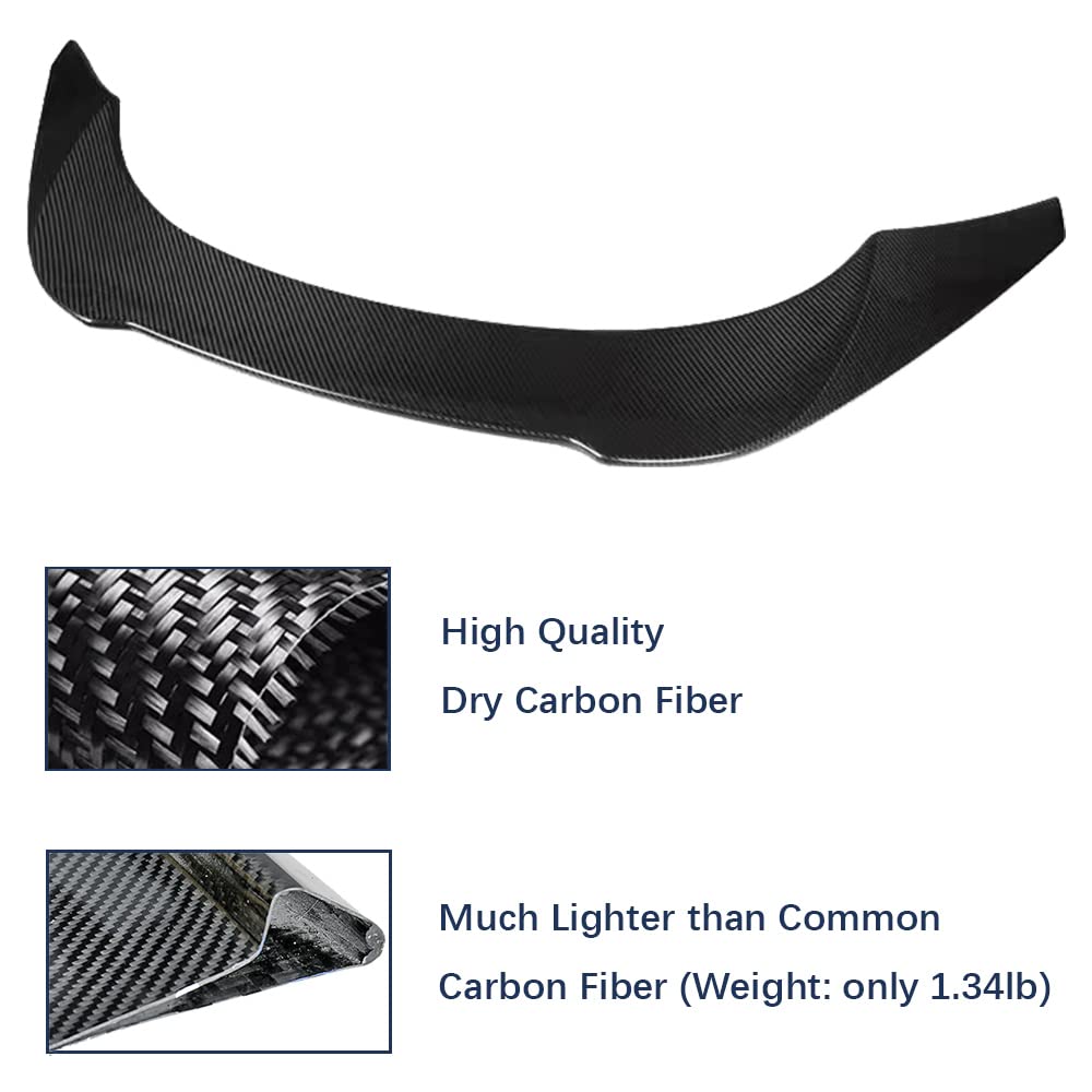 A90 Rear Spoiler Real Carbon Fiber Compatible for 2019+ Supra A90 A91 gr Coupe Gloss Black Trunk Spoiler Wing