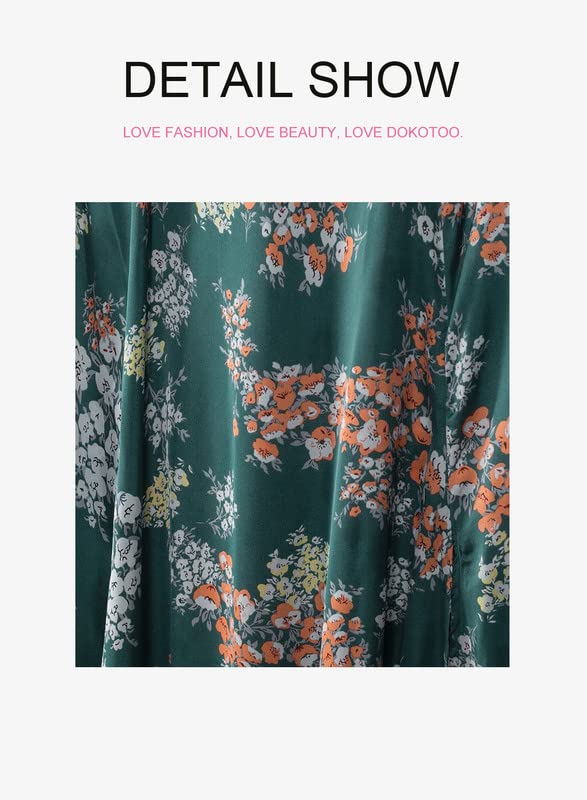 Dokotoo Women's Modern/Fitted, Green, X-Large