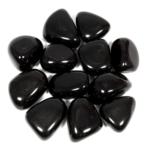 Pachamama Essentials Black Obsidian Tumbled - Healing Stone - Crystal Healing Rock 20-25mm (1)