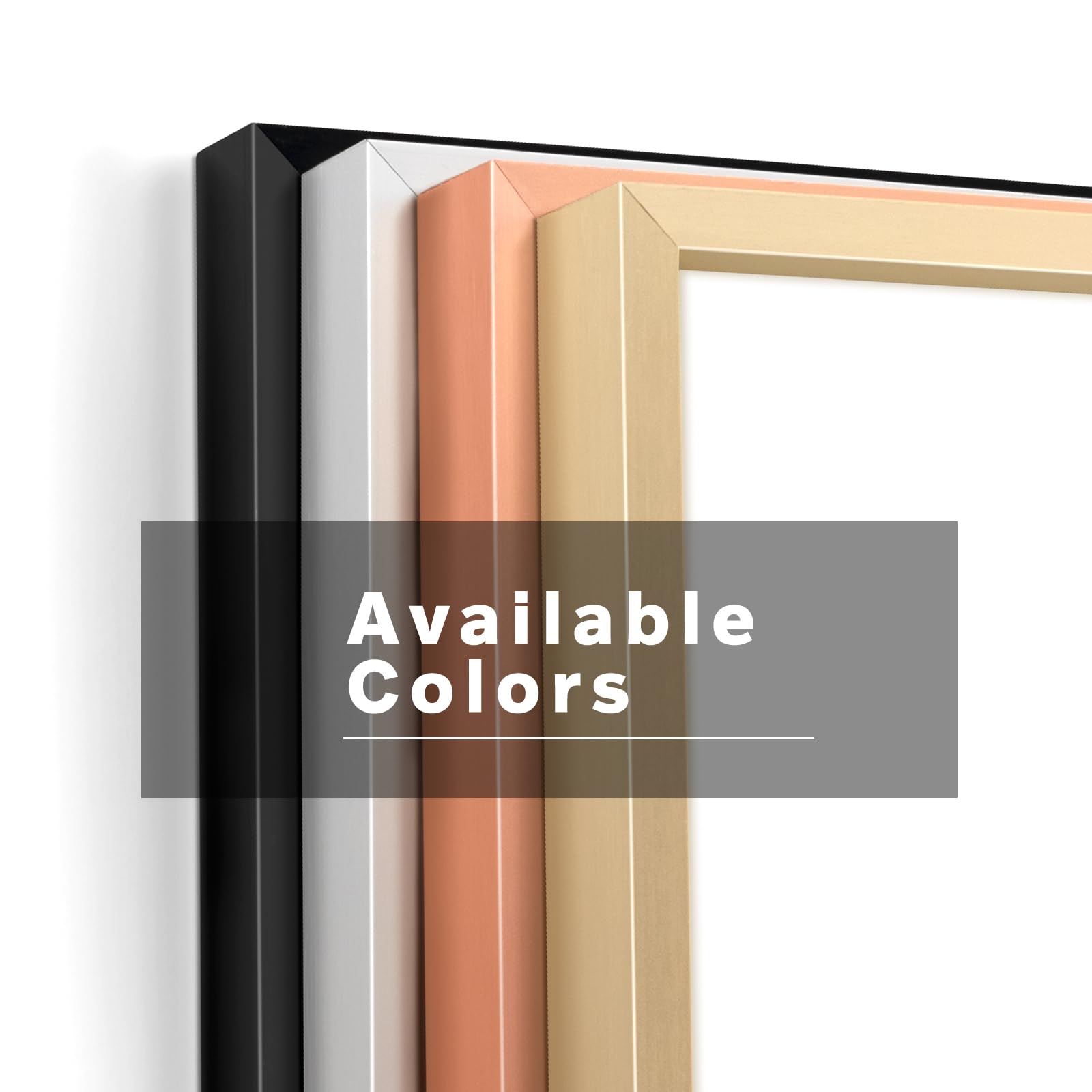 Frametory, 16x20 Metal Picture Frame with Mat for 11x14 Picture & Real Glass, Aluminum Photo Frame Collection (Gold, 2 Pack)