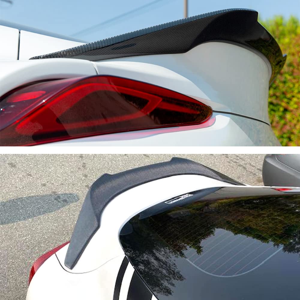 A90 Rear Spoiler Real Carbon Fiber Compatible for 2019+ Supra A90 A91 gr Coupe Gloss Black Trunk Spoiler Wing