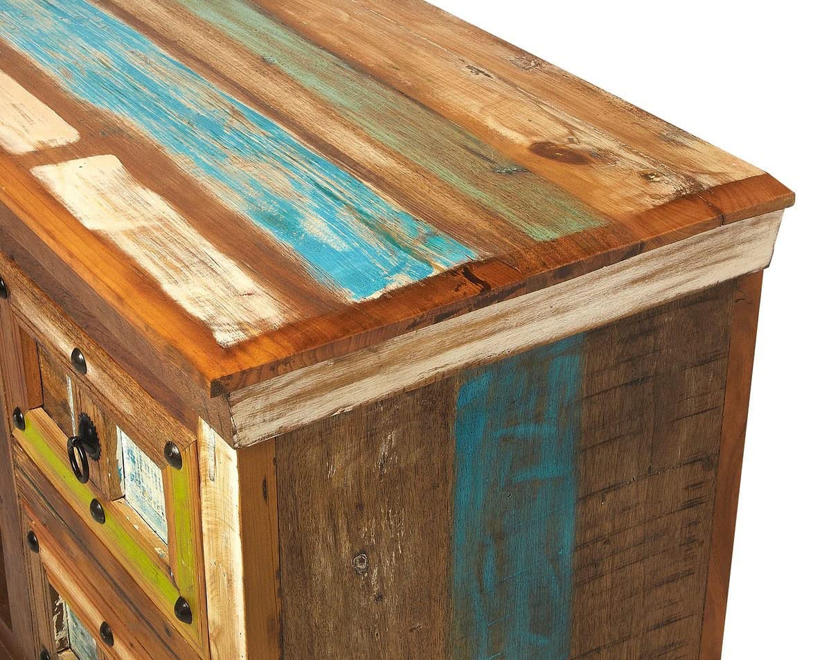 Offex 58" W x 17" D x 23.5" H Modern Wooden TV Cabinet Reverb Painted Rustic Entertainment Console