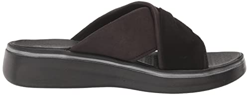 BZees womens Take Bow Slide Sandal, Black, 8 US