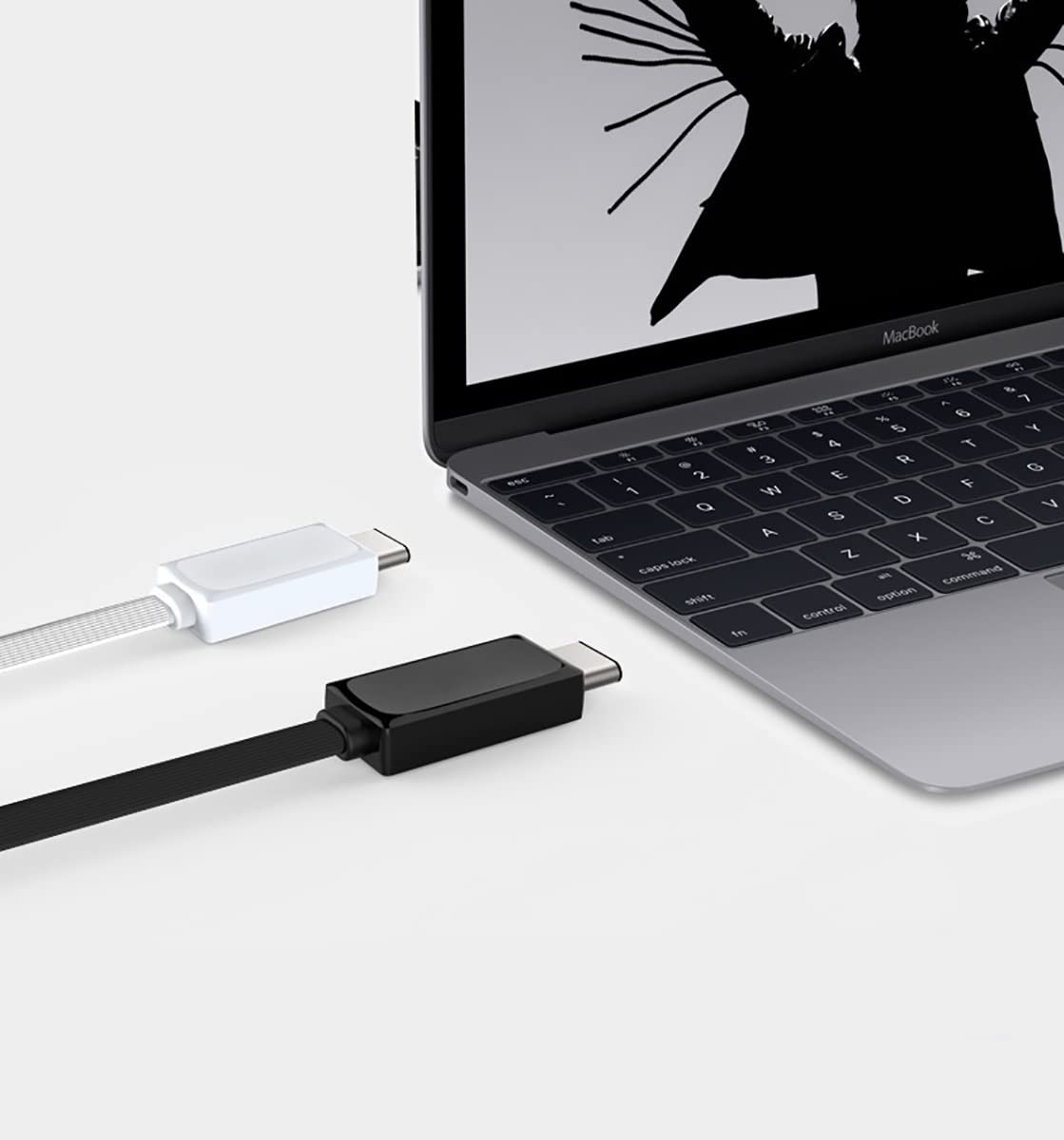 Quick Power Flat USB-C Cable Compatible with Oppo Reno2 with USB 3.0 Gigabyte Speeds and Quick Charge Compatible! (White 3.3ft1M)
