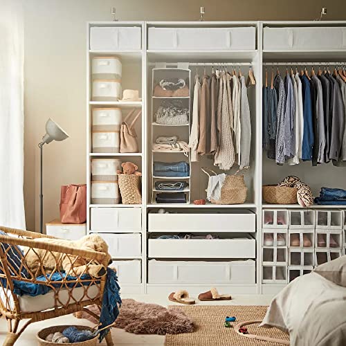 SKUBB Organizer with 6 Compartments, White 13 ¾x17 ¾x49 ¼ Inches Fits Pax Wardrobe Frames, 22⅞ Inches Deep