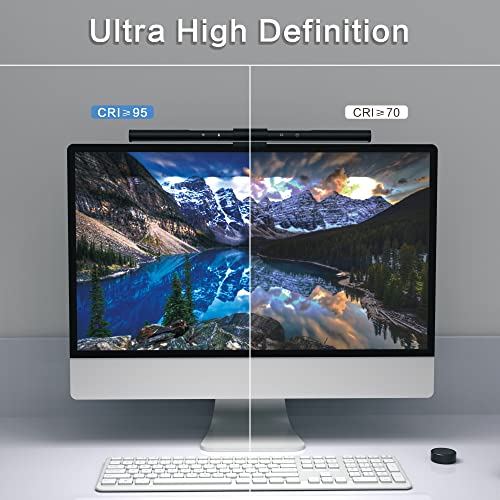 MELIFO Monitor Light Bar,Monitor Light with Remote Control,Screen Light Bar with Auto-Dimming,No Screen Glare Monitor Lamp Bar,Desk Lamp for Work and Office