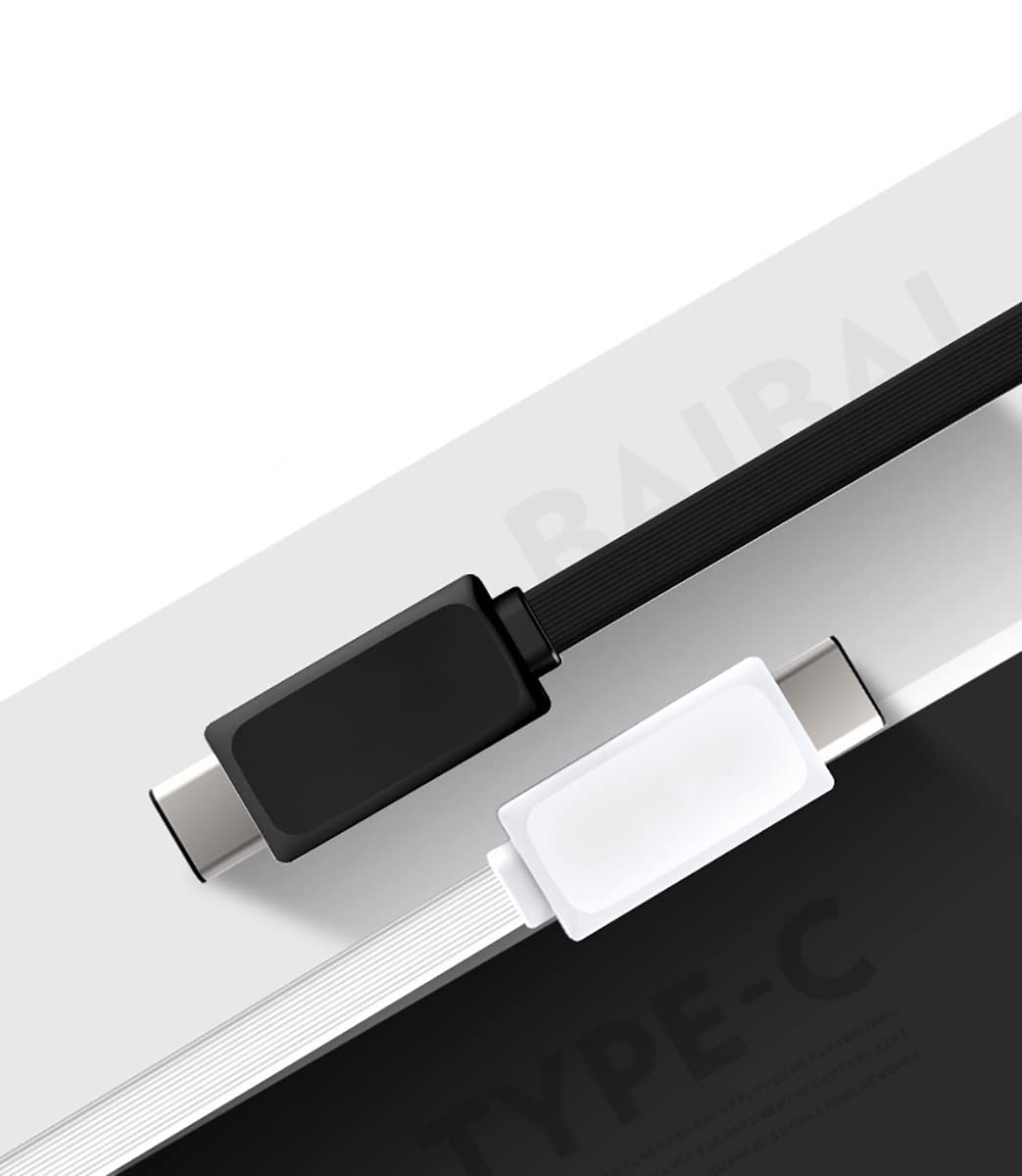 Quick Power Flat USB-C Cable Compatible with Oppo Reno2 with USB 3.0 Gigabyte Speeds and Quick Charge Compatible! (White 3.3ft1M)