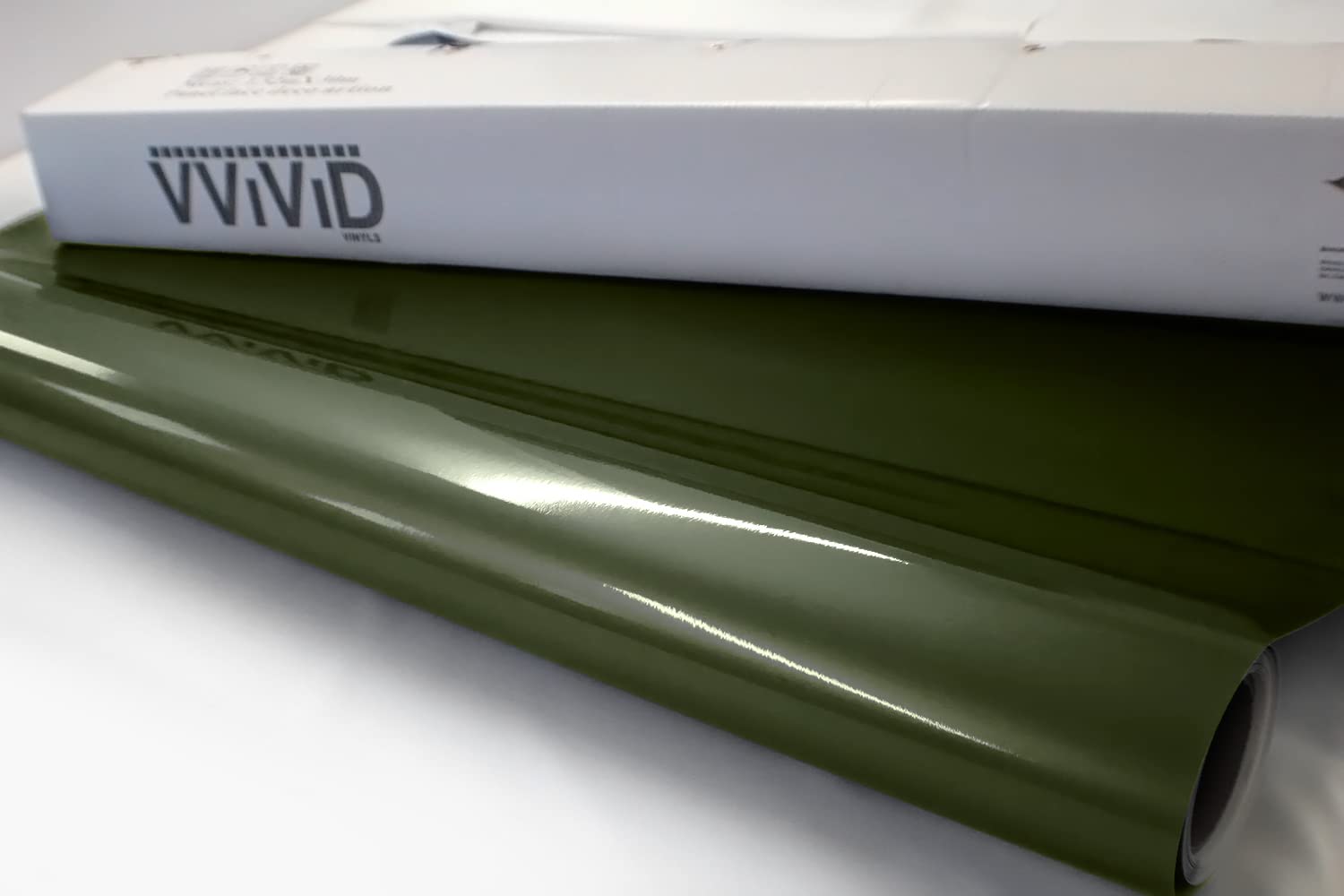 VViViD Gloss Military Green Premium Vinyl Wrap Film (1ft x 5ft)