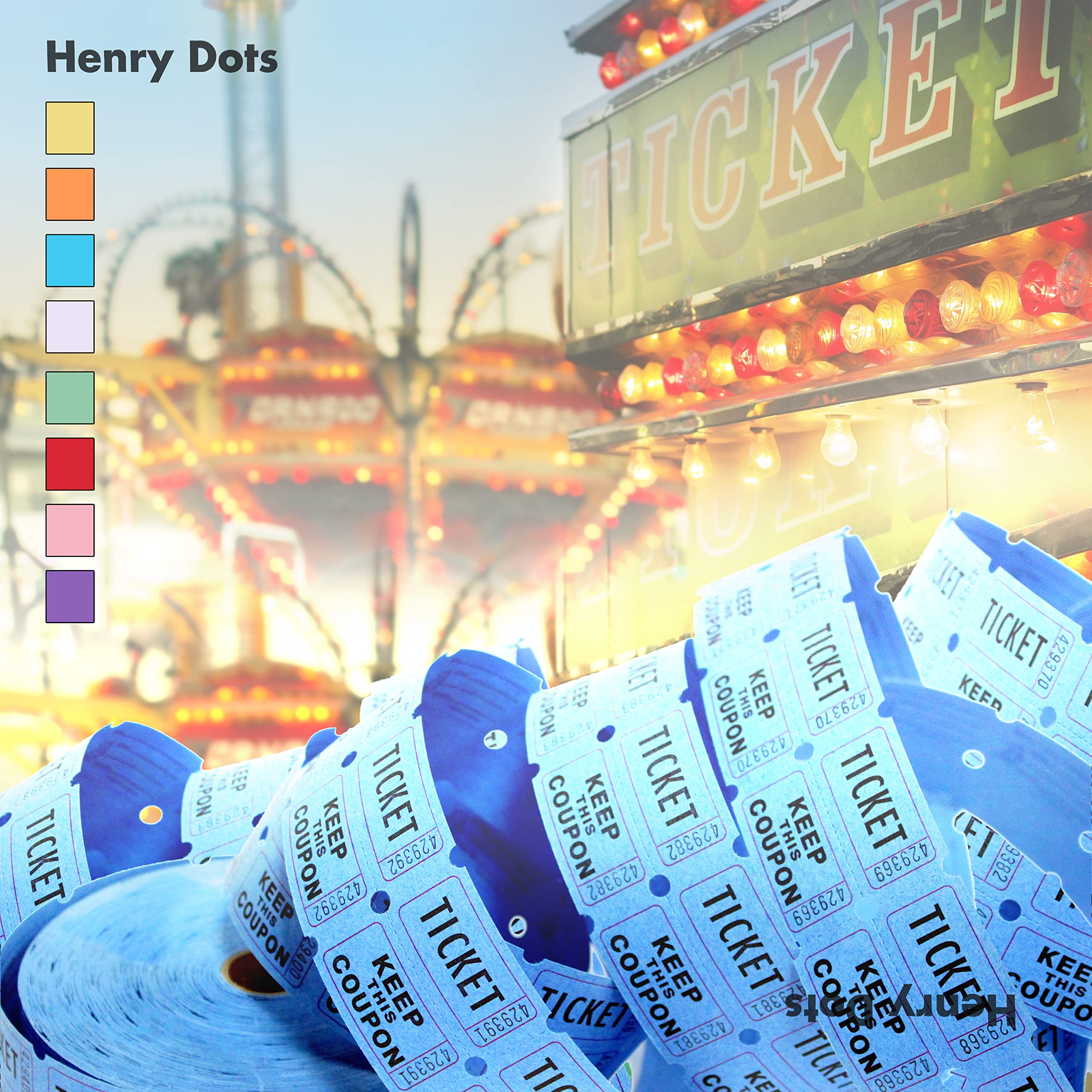 Raffle Ticket: Double Roll of 1000 Tickets (White)