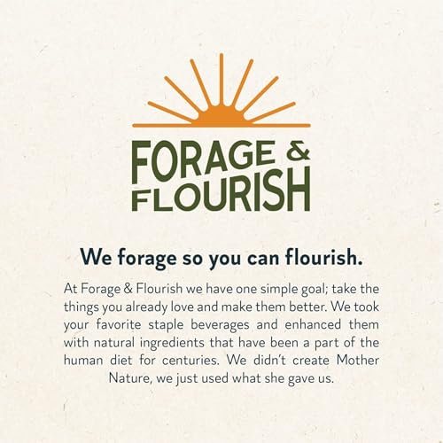 Forage & Flourish - Instant Black Tea Powder - Just One Ingredient - Unsweetened Drink Powder - Great Hot or Cold - Add to Smoothies or Baked Goods - 1 lb