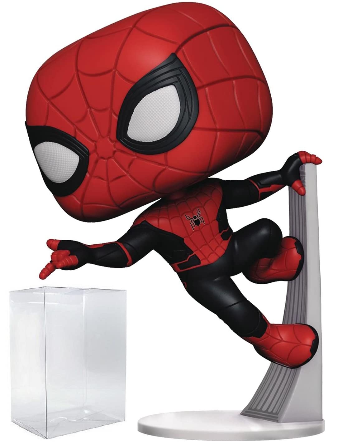 Spider-Man POP Marvel Far from Home Upgraded Suit Funko Pop! Vinyl Figure (Bundled with Compatible Pop Box Protector Case), Multicolor, 3.75 inches