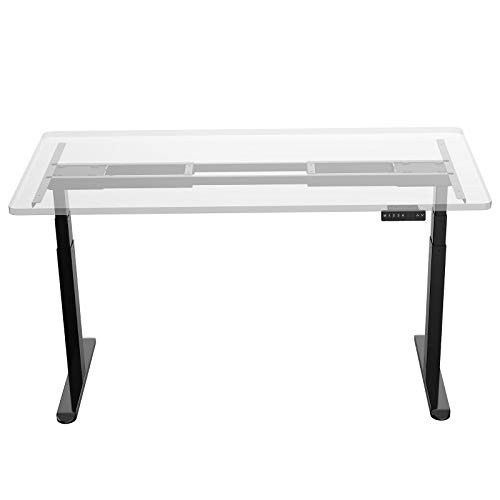 AIMEZO Dual Motor Electric Adjustable Desk Base Standing Workstation Smart Desk Adjustable Height Sit Stand Home Office Standing Desk Frame with 3 Tiers Legs/ 4 Memory Preset Button Controller