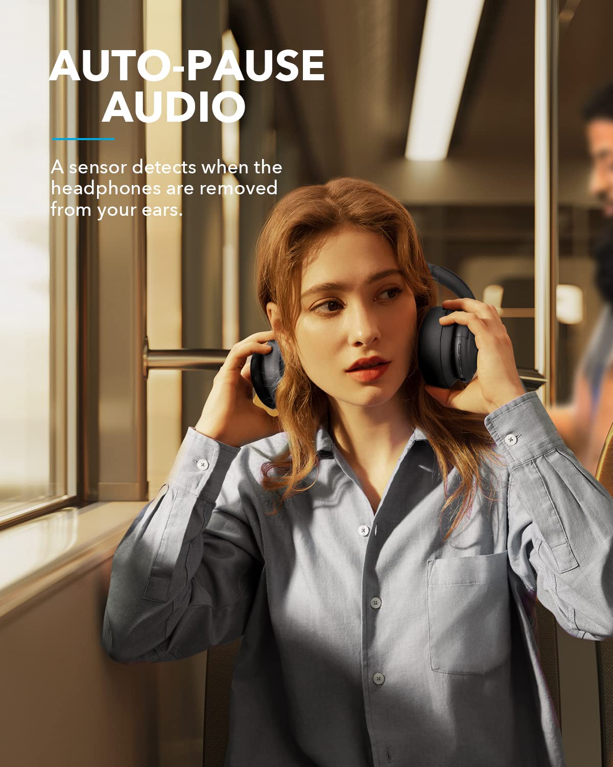 Soundcore by Anker Life Q35 Multi Mode Active Noise Cancelling Headphones, Bluetooth Headphones with LDAC for Hi Res Wireless Audio, 40H Playtime, Comfortable Fit, Clear Calls (Black) (Renewed)