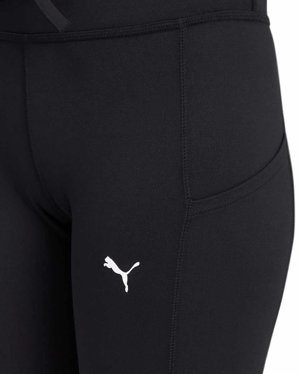 PUMA Womens Midweight Drawstring Jogger Leggings with Side Pocket (Small, Black)