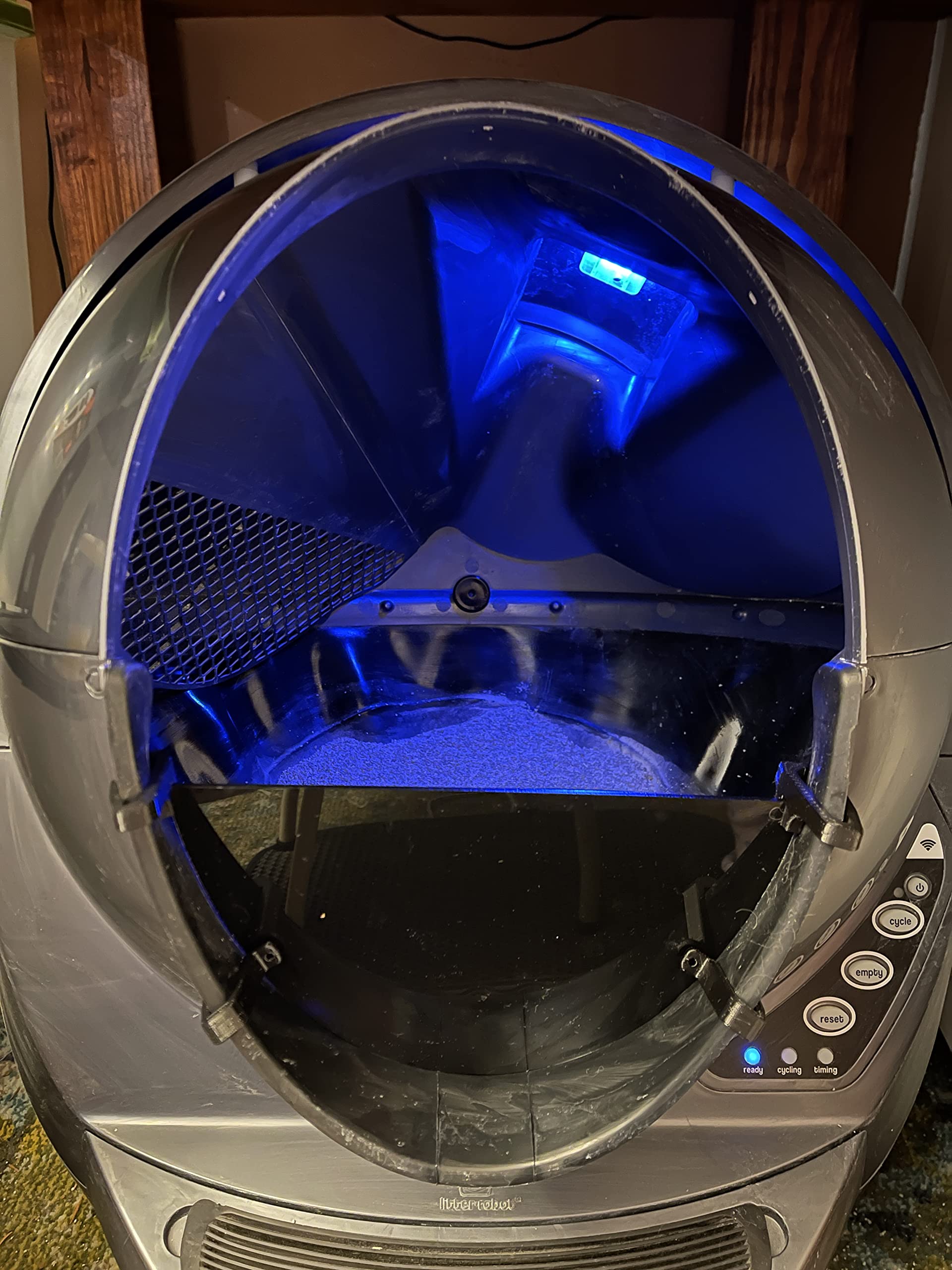 LR Things Full Guard in Glossy/Matte Black Acrylic for Litter-Robot 3 Litter Box