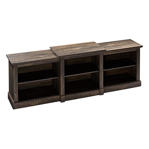 Rockpoint 70inch Classical TV Stand Storage Media Console Entertainment Center for TVs up to 80,Rustic Brown