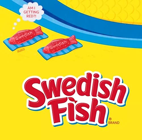 Swedish Fish Mini Packs Individually Wrapped Soft & Chewy Bulk, 70 packs, 2.1lb