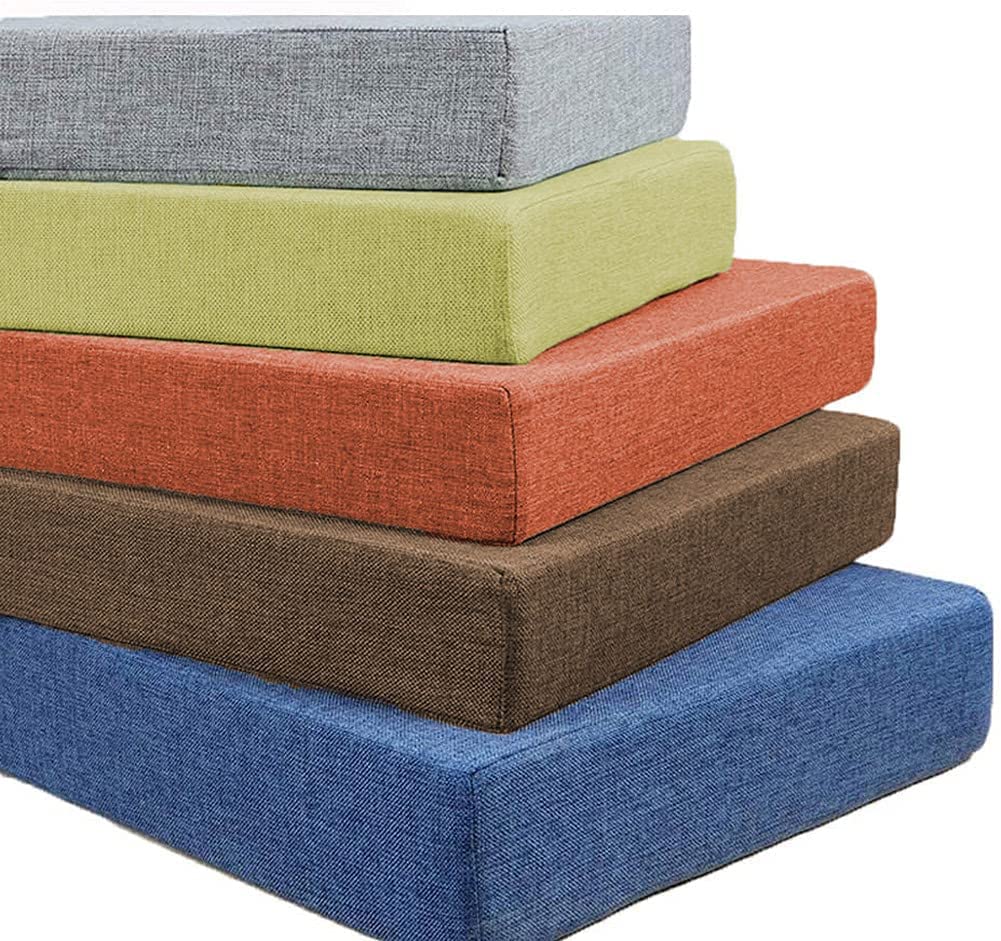 Hengz Outdoor Patio Bench Cushion 48Inch Rectangle Bench Seat Cushion Kitchen Bench Pad with Washable Cover,Thicken E Brown 48x16inch