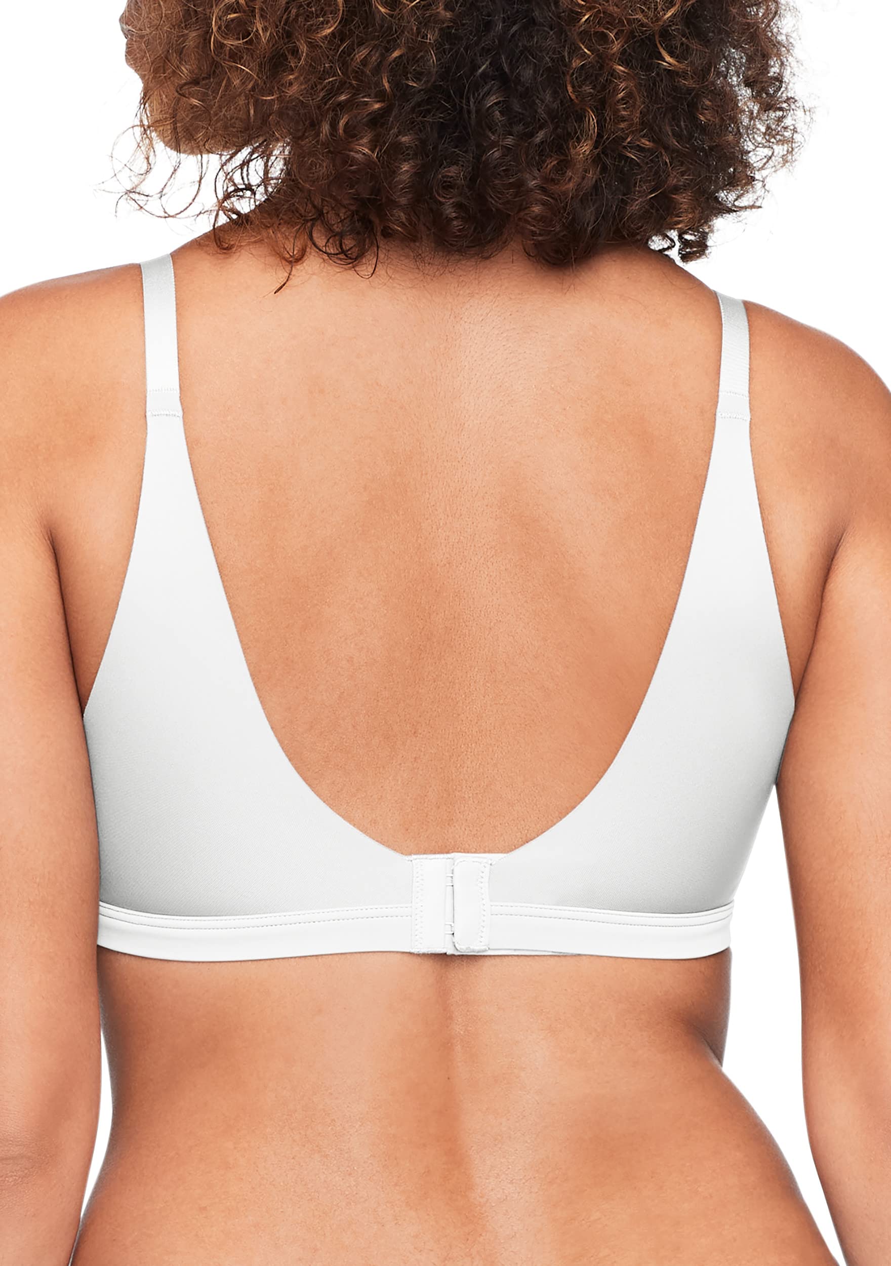 Warner's Women's No Side Effects Underarm and Back-Smoothing Comfort Wireless Lift T-Shirt Bra RN2231A, White, 2XL