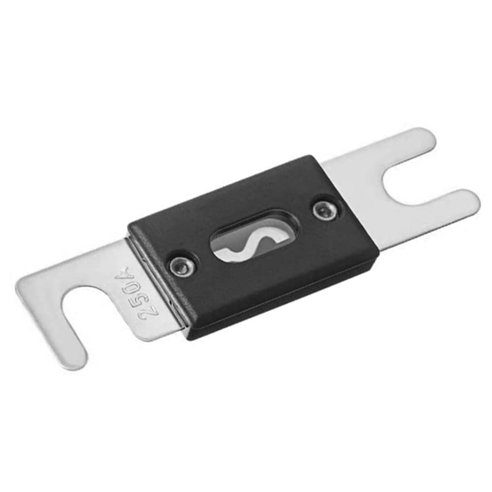 Apeixoto 0/2/4 Gauge AWG Inline ANL Fuse Holder with250 Amp Fuse and Cover Car Audio Fuse Block Holder 250A