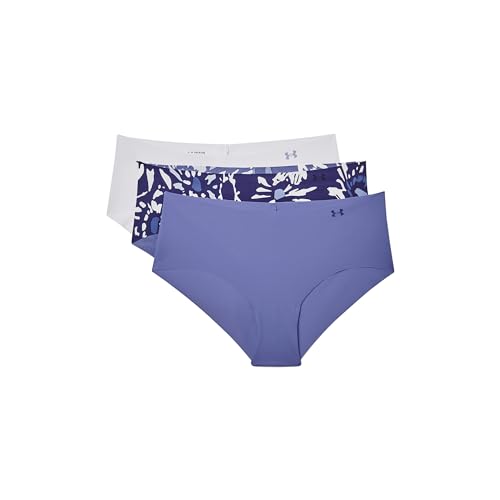 Under Armour Women's Pure Stretch Hipster 3-Pack, (495) Baja Blue/Sonar Blue/Sonar Blue, X-Large