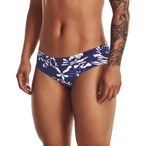 Under Armour Women's Pure Stretch Hipster 3-Pack, (495) Baja Blue/Sonar Blue/Sonar Blue, X-Large