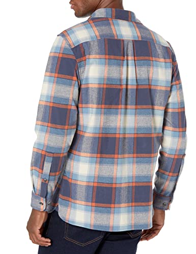 Amazon Aware Men's Regular-Fit Long-Sleeve Flannel Shirt, Blue Plaid, X-Large