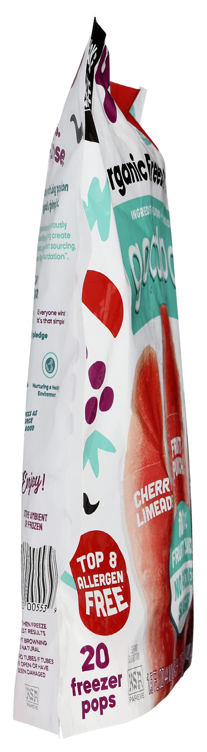 GOODPOP Organic Assorted Freezer Pops 20 Count, 30 FZ