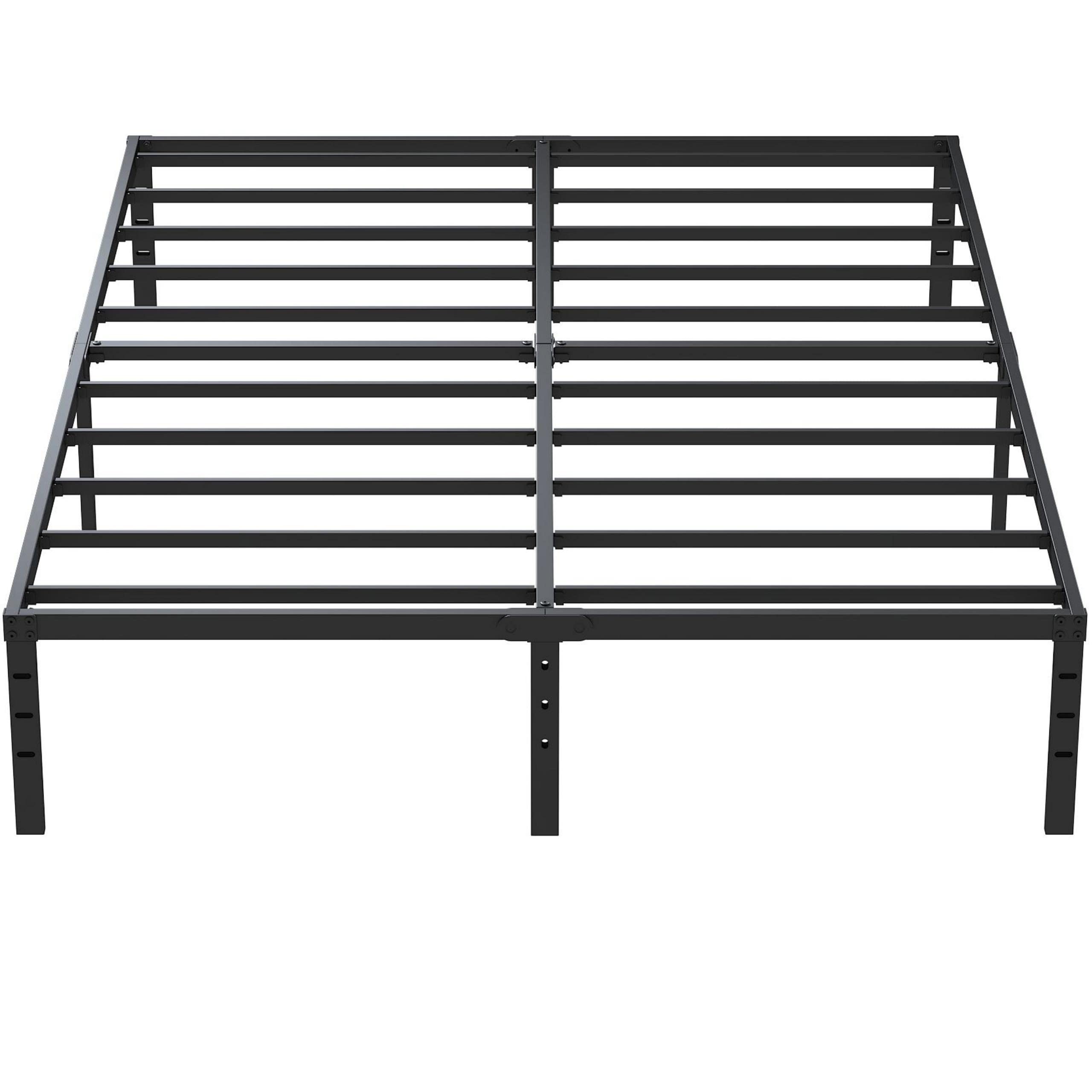 Maenizi 14 Inch Full Size Bed Frame No Box Spring Needed, Heavy Duty Metal Platform Bed Frame Full Support Up to 3000 lbs, Easy Assembly, Noise Free, Black