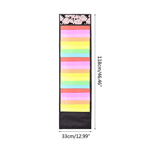 Guaber Vinyl Holder with 47 Compartments Vinyl Roll Holder Gift Wrap Organizer Door Wall Hanging Craft Vinyl Storage Organizer Vinyl roll Holder Wall Mounted