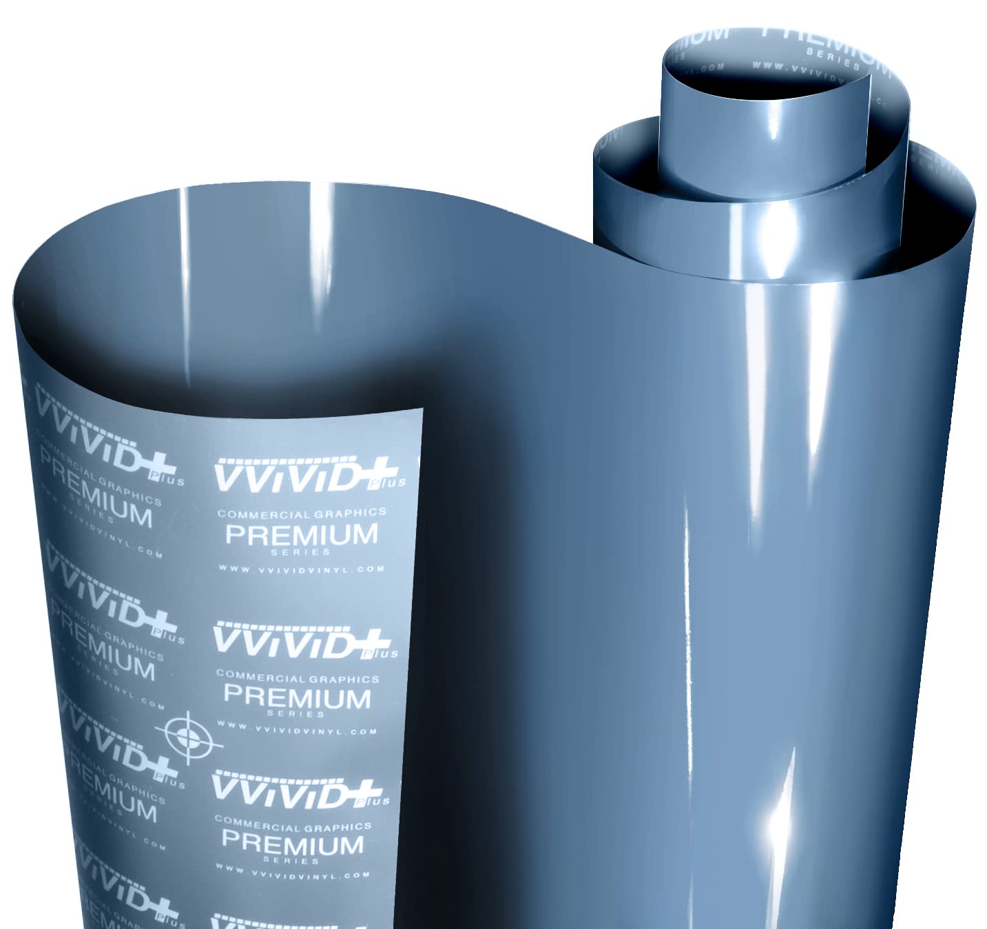 VViViD+ Ultra Gloss China Blue 1ft x 5ft Vinyl Car Wrap Premium Paint Replacement Film Roll with Nano Air Release Technology, Stretchable Protective Cap Liner, Self Adhesive, Indoor Outdoor