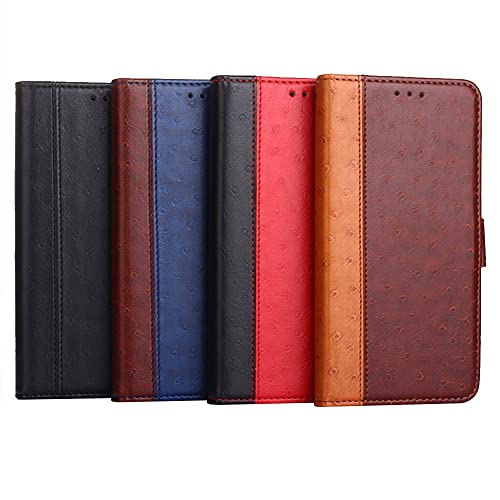 Fansipro Wallet Folio Case for Oppo Reno 2, Premium PU Leather Slim Fit Cover for Reno 2, 3 Card Slots, Well Fit, Red