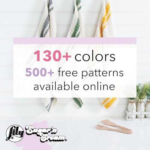 Lily Sugar N Cream Cones Kitchen Breeze Yarn - 1 Pack of 14oz/400g - Cotton - #4 Medium - 706 Yards - Knitting/Crochet