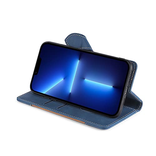 CYR-Guard Wallet Folio Case for Oppo Reno 2, Premium PU Leather Slim Fit Cover for Reno 2, Easy Carry, Blue