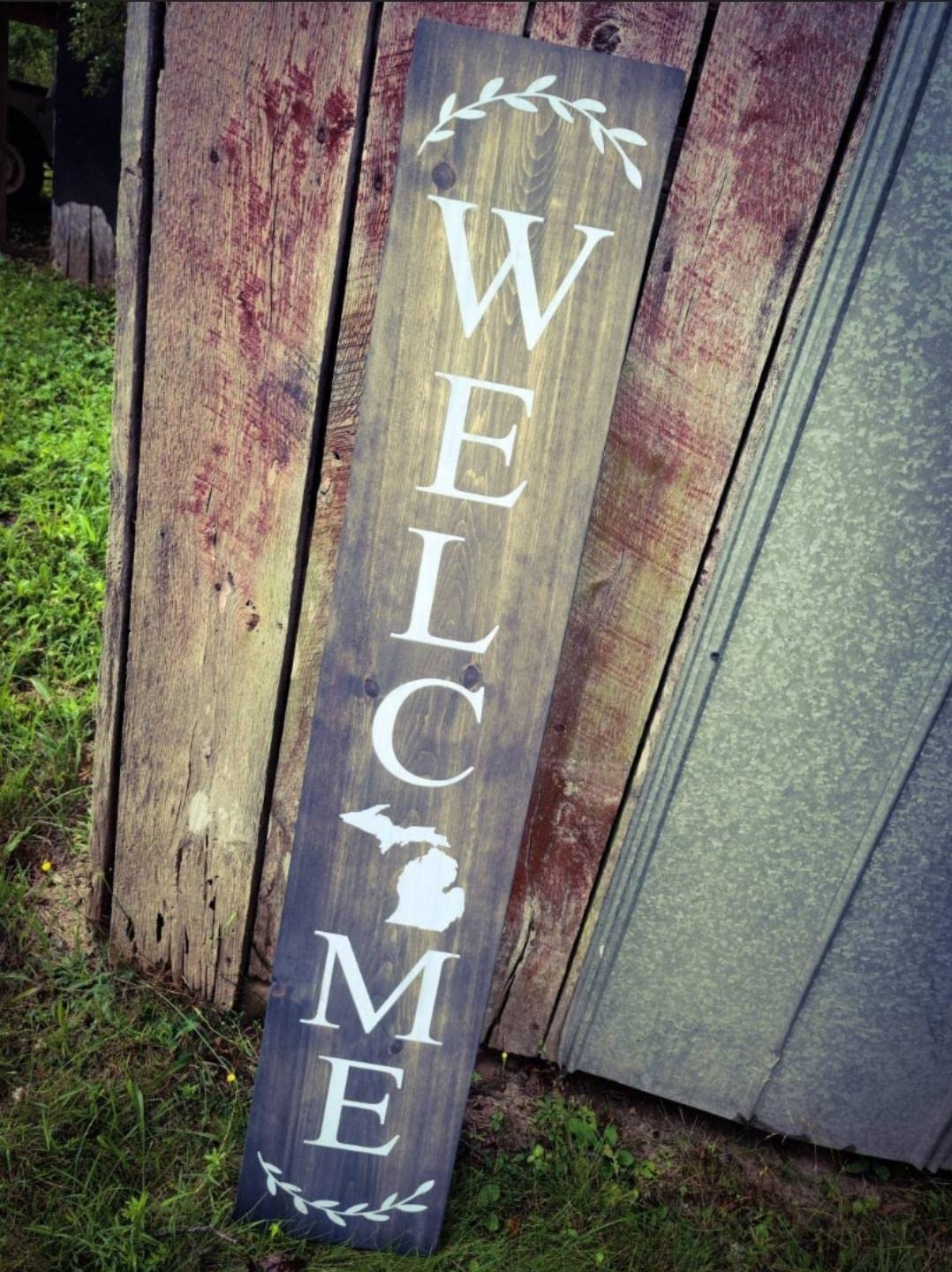 Custom State Welcome Sign - Choose Your Size & State - Custom Greetings Sign Farmhouse Decor