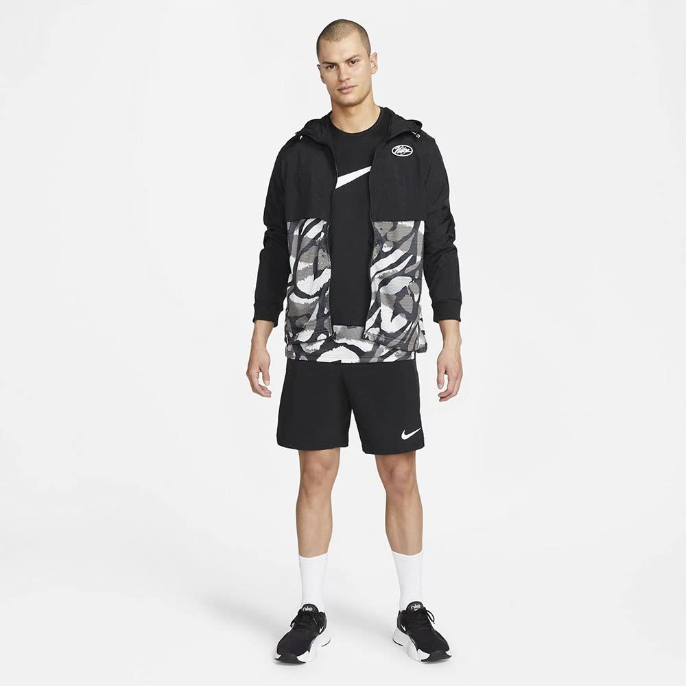 Nike Pro Dri-FIT Flex Vent Max Men's 8" Training Shorts (as1, Alpha, m, Regular, Regular, Black/White)