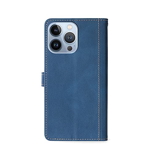 CYR-Guard Wallet Folio Case for Oppo Reno 2 Z, Premium PU Leather Slim Fit Cover for Reno 2 Z, Easy Carry, Blue