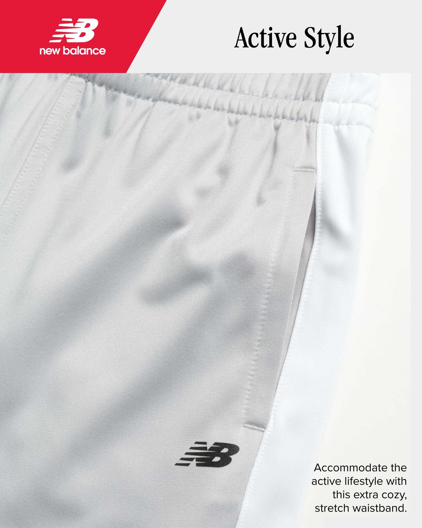 New Balance Boys’ Sweatpants – 4 Pack Active Tricot Jogger Sweatpants – Performance Track Pants with Pockets for Boys (4-20), Size 14-16, Lead/Raincloud