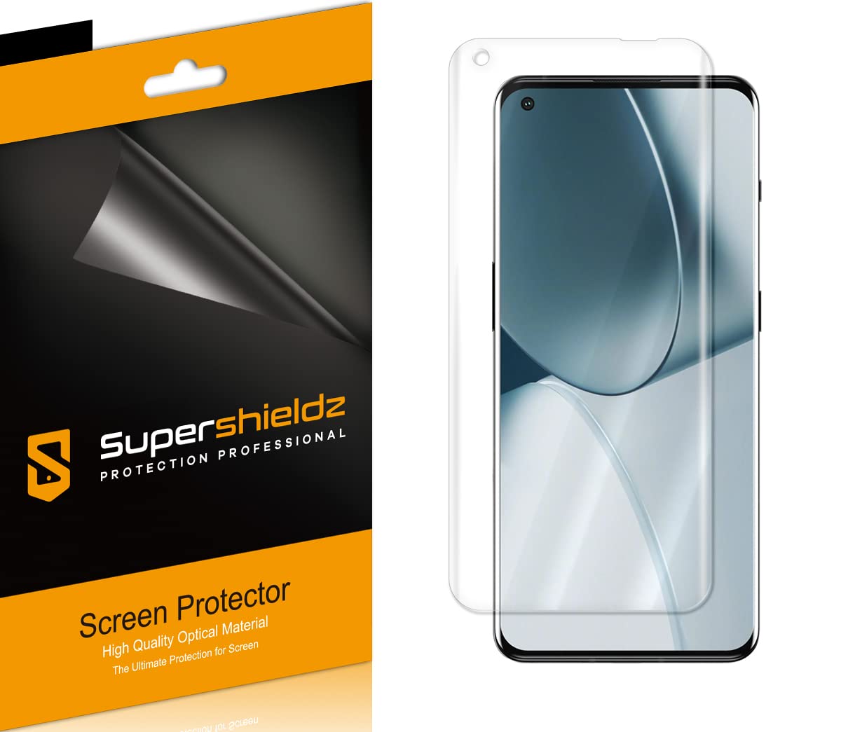 (2 Pack) Supershieldz Designed for OnePlus 10 Pro Screen Protector, (Full Coverage) High Definition Clear Shield (TPU)