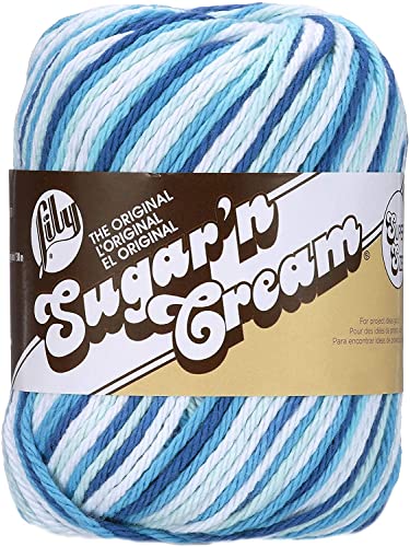 Lily Sugar'N Cream Super Size Hippi Yarn - 6 Pack of 85g/3oz - Cotton - 4 Medium (Worsted) - 150 Yards - Knitting/Crochet