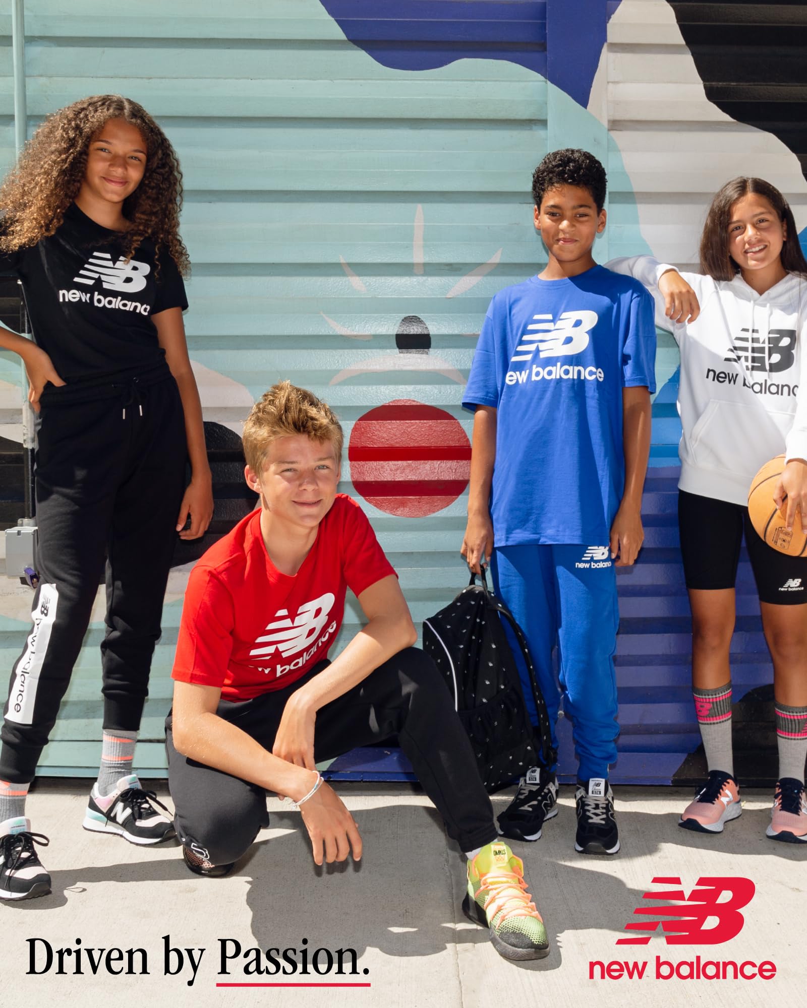 New Balance Boys’ Sweatpants – 4 Pack Active Tricot Jogger Sweatpants – Performance Track Pants with Pockets for Boys (4-20), Size 14-16, Lead/Raincloud