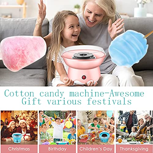 Cotton Candy Machine for Kids, Professional Cotton Candy Maker Machine BPA Free with 10 Cones and Sugar Scoop for Birthday Parties, Children's Day