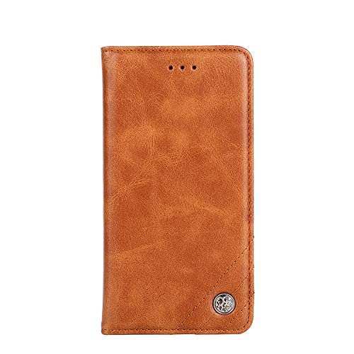 Fansipro Wallet Folio Case for Oppo Reno 2, Premium PU Leather Slim Fit Cover for Reno 2, 3 Card Slots, Align Cutouts, Brown