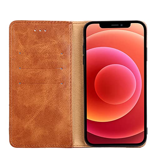 Fansipro Wallet Folio Case for Oppo Reno 2, Premium PU Leather Slim Fit Cover for Reno 2, 3 Card Slots, Align Cutouts, Brown
