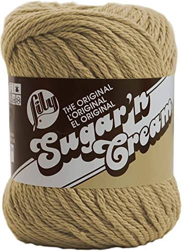 Lily Sugar'N Cream Jute Yarn - 6 Pack of 71g/2.5oz - Cotton - 4 Medium (Worsted) - 120 Yards - Knitting/Crochet