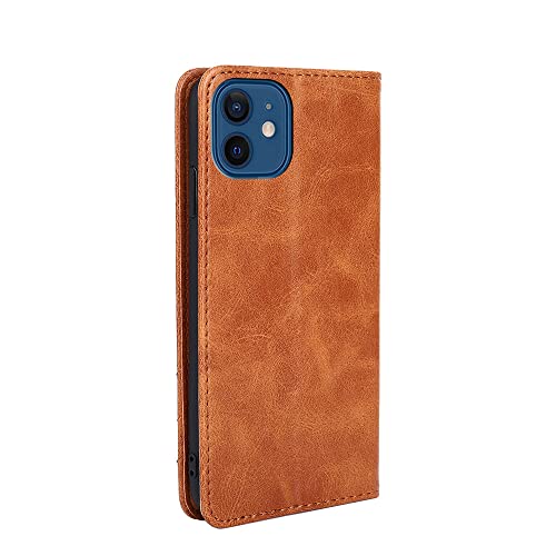 Fansipro Wallet Folio Case for Oppo Reno 2, Premium PU Leather Slim Fit Cover for Reno 2, 3 Card Slots, Align Cutouts, Brown