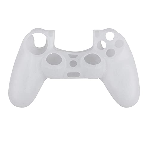 Ralan Controller Skin for PS4 Slim/Pro - Glitter Anti-Slip Silicone Cover - Compatible with PS4 Wireless/Wired Gamepad - 4 Cat Paw Thumb Grip Caps & Black Pro Thumb Grip x 8