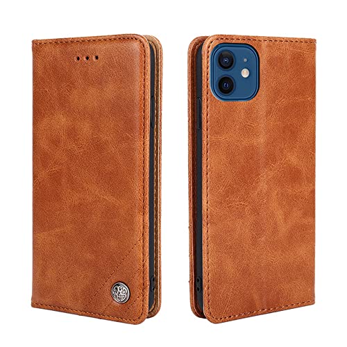 Fansipro Wallet Folio Case for Oppo Reno 2, Premium PU Leather Slim Fit Cover for Reno 2, 3 Card Slots, Align Cutouts, Brown