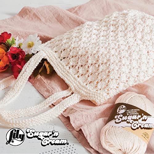 Lily Sugar'N Cream Dazzle Blue Yarn - 6 Pack of 71g/2.5oz - Cotton - 4 Medium (Worsted) - 120 Yards - Knitting/Crochet